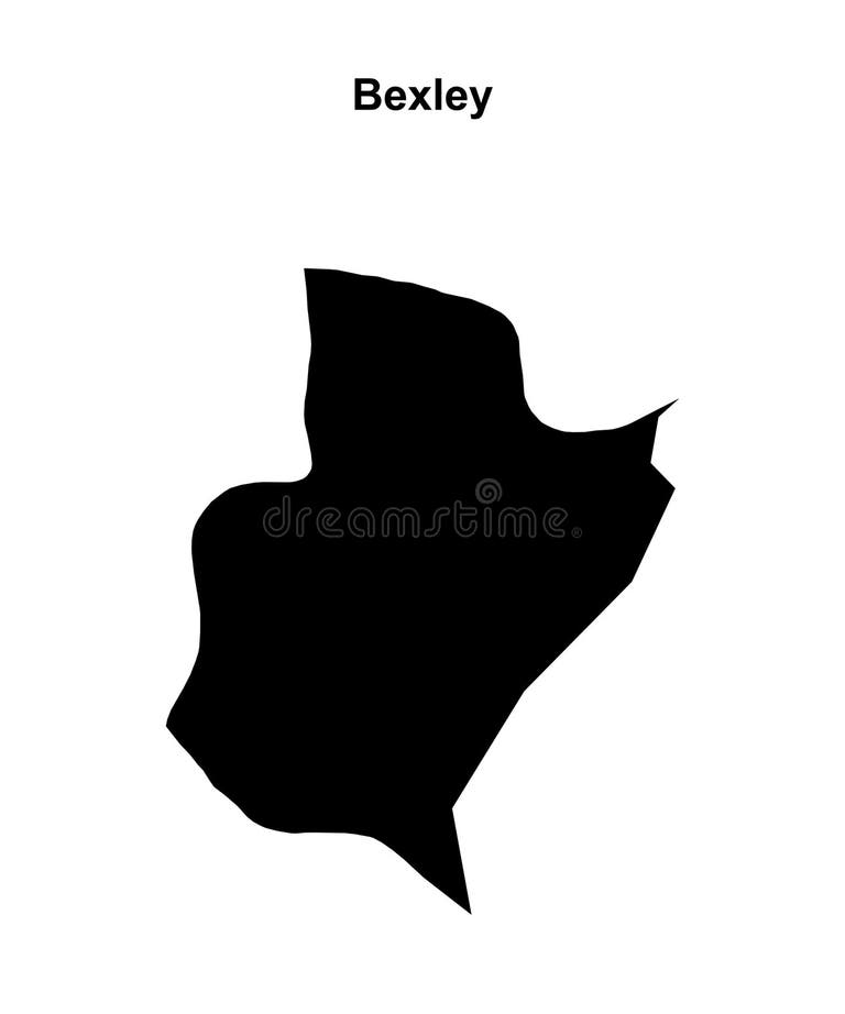 Bexley Outline Map Stock Illustrations – 176 Bexley Outline Map Stock ...