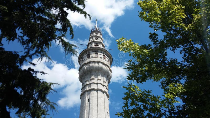 Beyazit Tower in Istanbul stock photo. Image of watch - 61241334