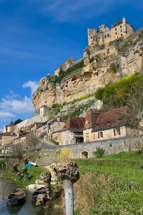 Beynac s castle stock image. Image of history, populate - 4685127