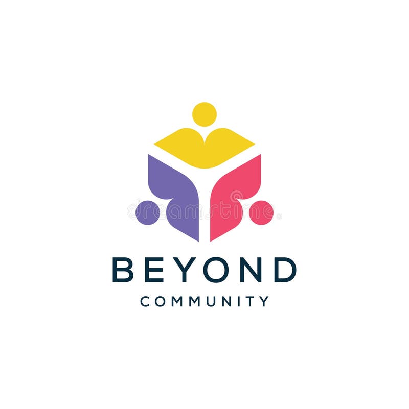 Beyond Community Logo Design Icon Vector Stock Illustration ...