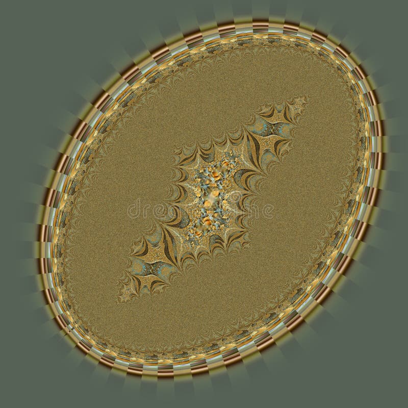 Beyond Fractal Concentric Shape Glowing on a Plain Background Stock ...