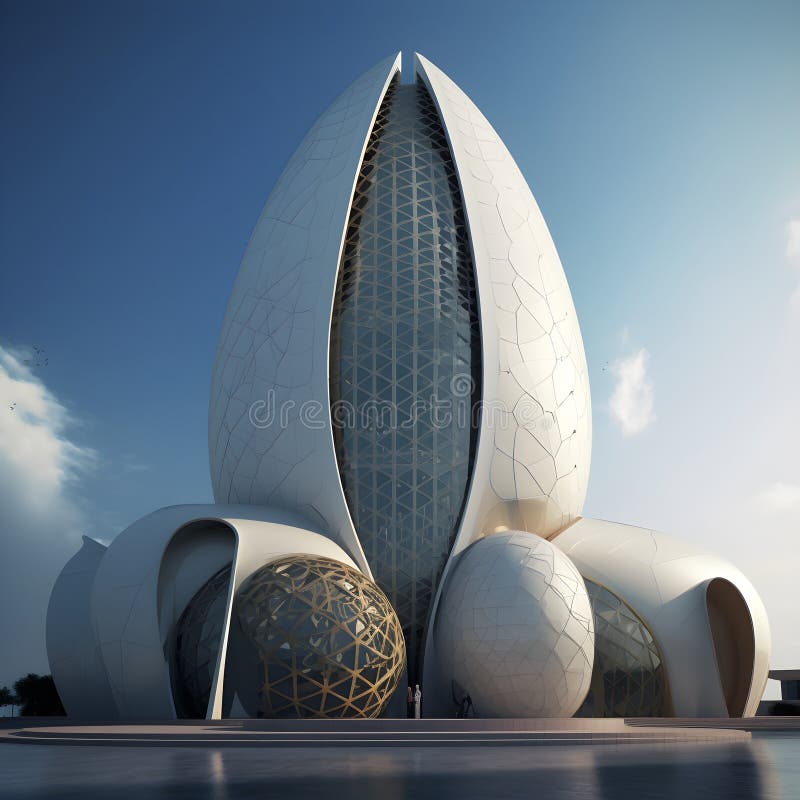 Beyond the Horizon, a Striking 3d Render of a Building in a Boundless ...
