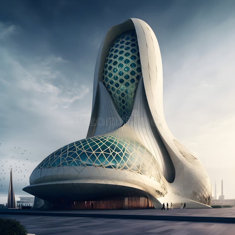 Beyond the Horizon, a Striking 3d Render of a Building in a Boundless ...