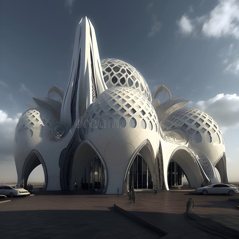 Beyond the Horizon, a Striking 3d Render of a Building in a Boundless ...