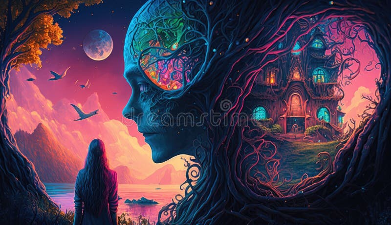 Beyond Imagination.. Generative AI Stock Illustration - Illustration of ...