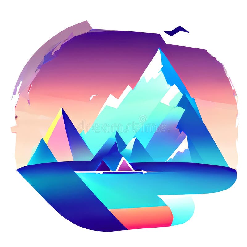 Beyond Imagination Mountain Design Concept. Generative AI Stock ...