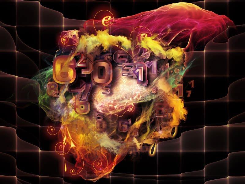 Beyond Math Visualization stock illustration. Illustration of cloud ...