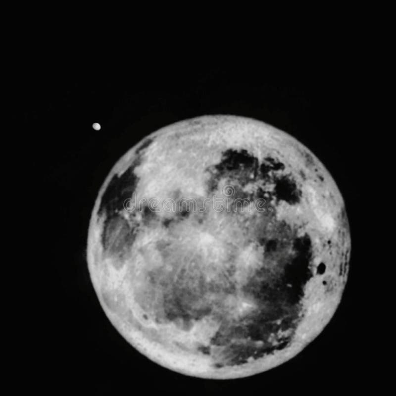 Beyond the moon stock image. Image of moon, greyscale - 165014461