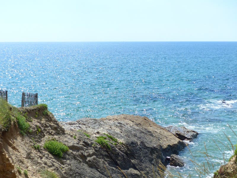 Beyond the Steep Cliffs, the Horizon Opens Up To Us Stock Image - Image ...