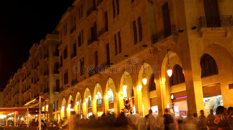 Beyrouth du centre photo stock. Image du nuit, classique - 10470986