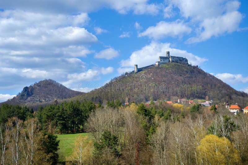 Bezdez castle stock image. Image of medieval, cliff - 217231667