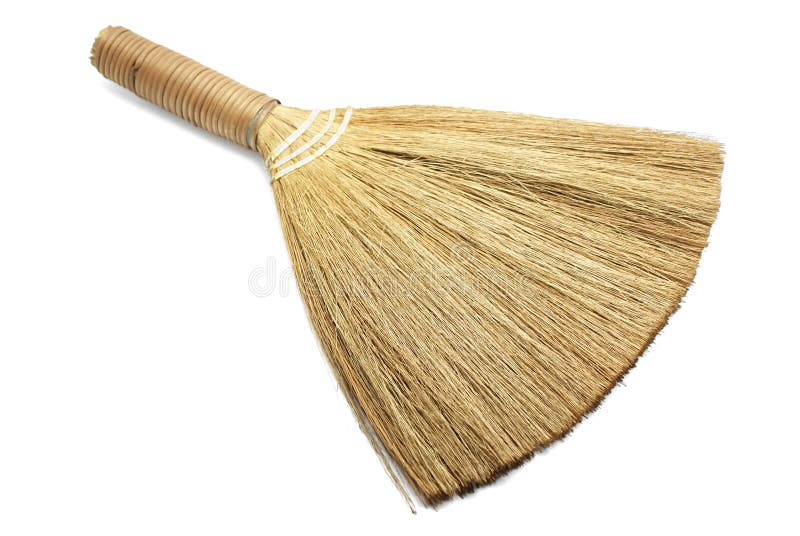 De Bezem Van De Vogelverschrikker Stock Foto - Image of hooi, daling ...