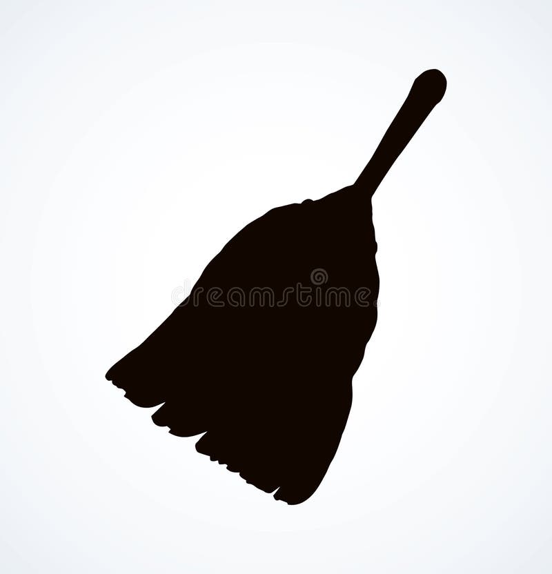 Bezem Vector tekening vector illustratie. Illustration of sanitair ...