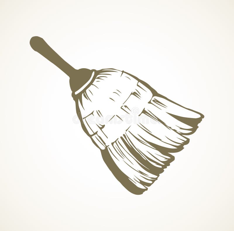 Bezem Vector tekening vector illustratie. Illustration of grafisch ...