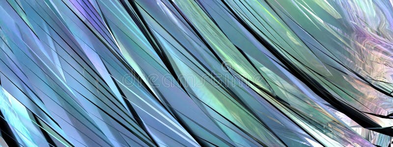 Bezier Curve Glass Refraction and Reflection Blue Gradient Elegant and ...