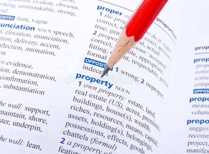 Bezit. stock afbeelding. Image of middelen, architectuur - 13042187