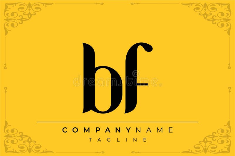 BF abstract luxury logo stock vector. Illustration of logotype - 362198157