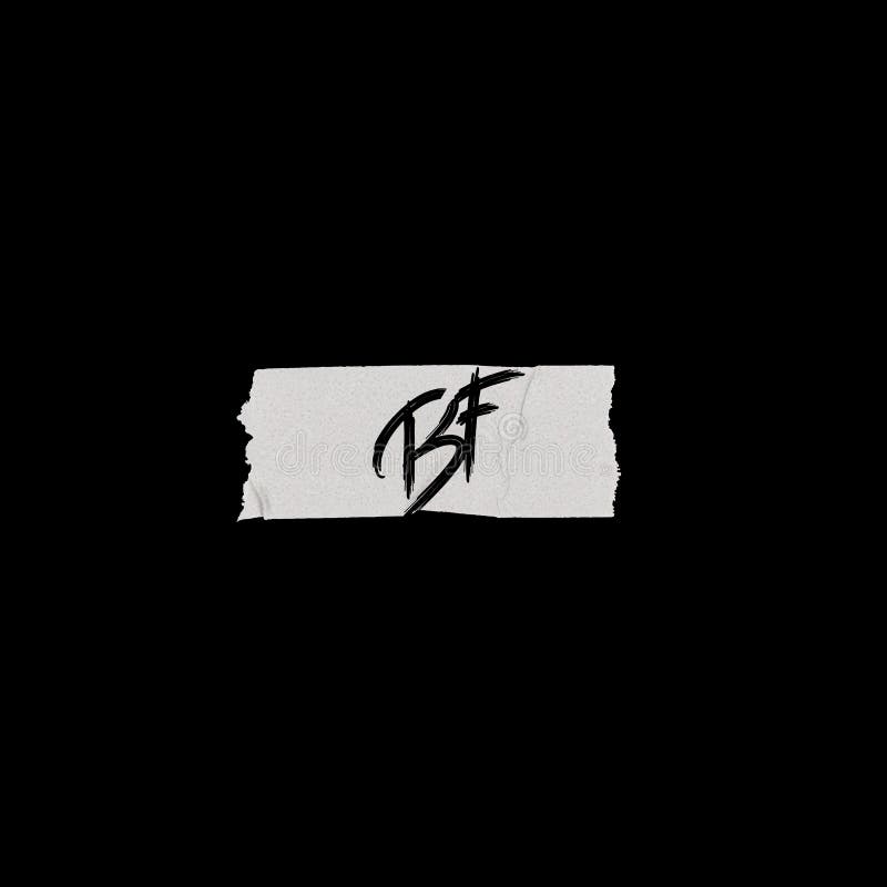 BF Text Logo Design stock vector. Illustration of letters - 260848046