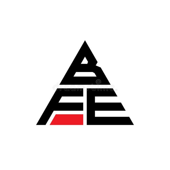 BFE Triangle Letter Logo Design with Triangle Shape. BFE Triangle Logo ...
