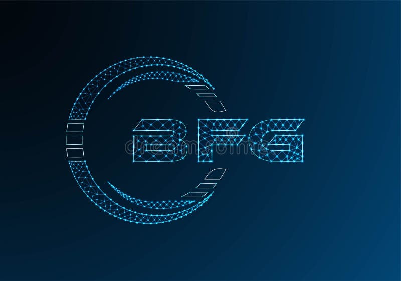 BFG Low Poly Letter Logo Vector Design. BFG Stock Illustration ...