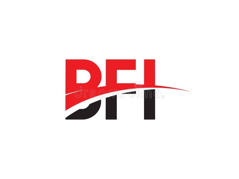 BFI Letter Initial Logo Design Vector Illustration Stock Vector ...