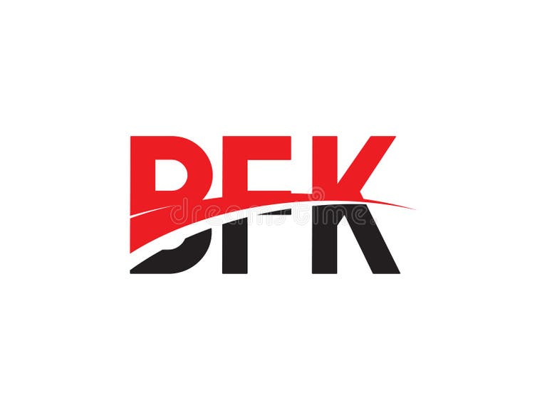 BFK Letter Initial Logo Design Vector Illustration Stock Vector ...