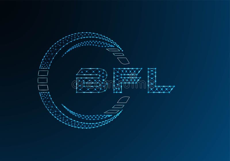 BFL Low Poly Letter Logo Vector Design. BFL Stock Illustration ...