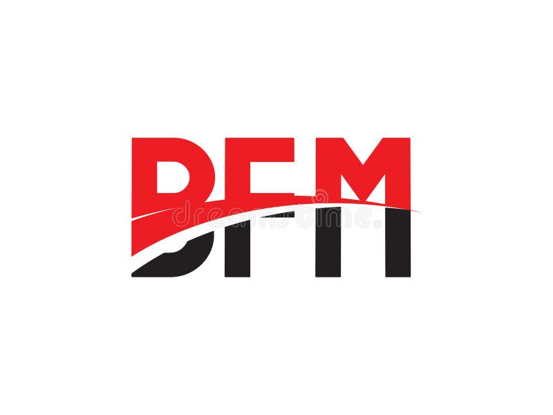 BFM Letter Initial Logo Design Vector Illustration Stock Vector ...