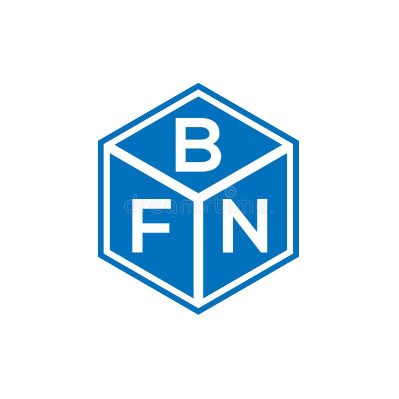 BFN Letter Logo Design on Black Background. BFN Creative Initials ...