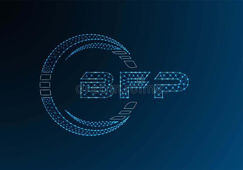 BFP Low Poly Letter Logo Vector Design. BFP Stock Illustration ...