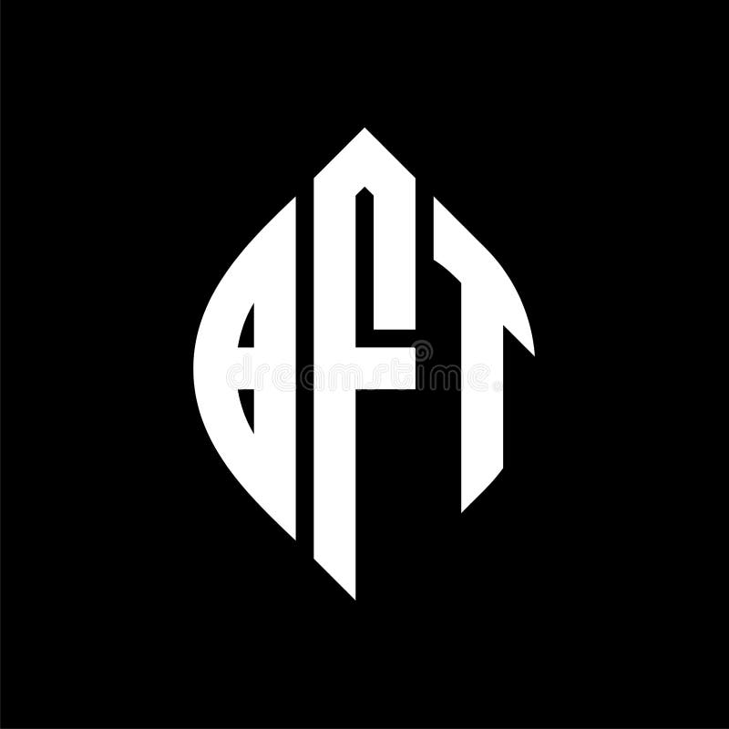 BFT Circle Letter Logo Design with Circle and Ellipse Shape. BFT ...
