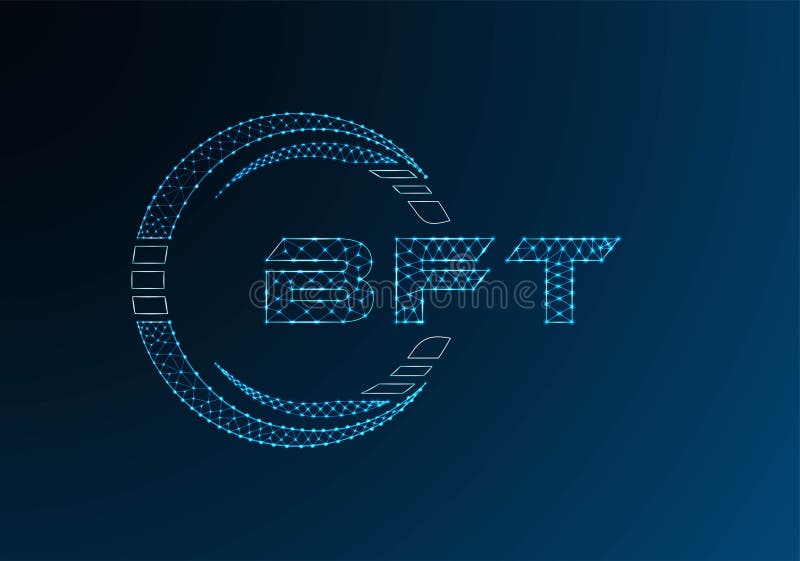 BFT Low Poly Letter Logo Vector Design. BFT Stock Illustration ...