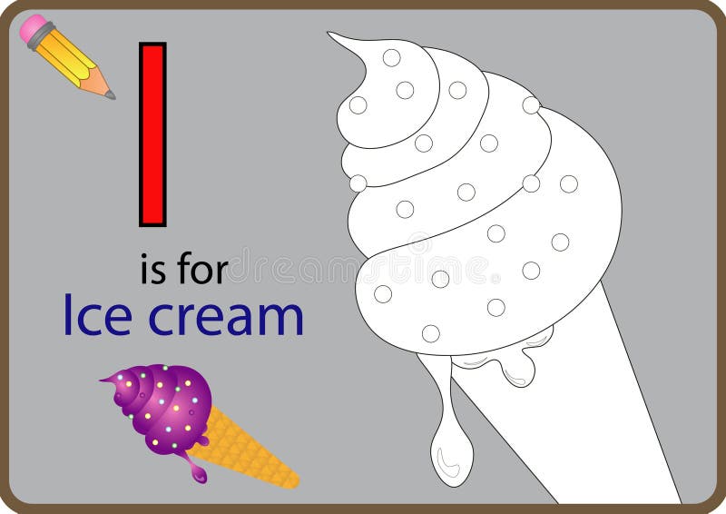 Large Outlined Ice Cream Cone Stock Illustrations – 4 Large Outlined ...