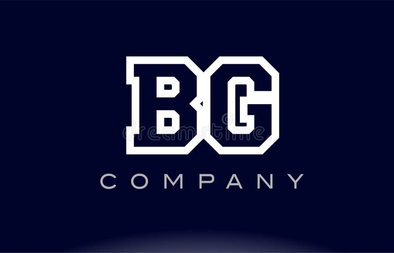 BG B G Alphabet Letter Logo Icon Company Stock Vector - Illustration of ...