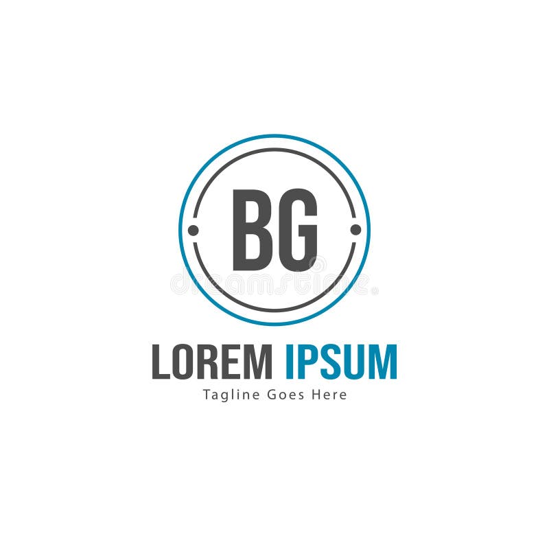 BG Letter Logo Design. Creative Modern BG Letters Icon Illustration ...