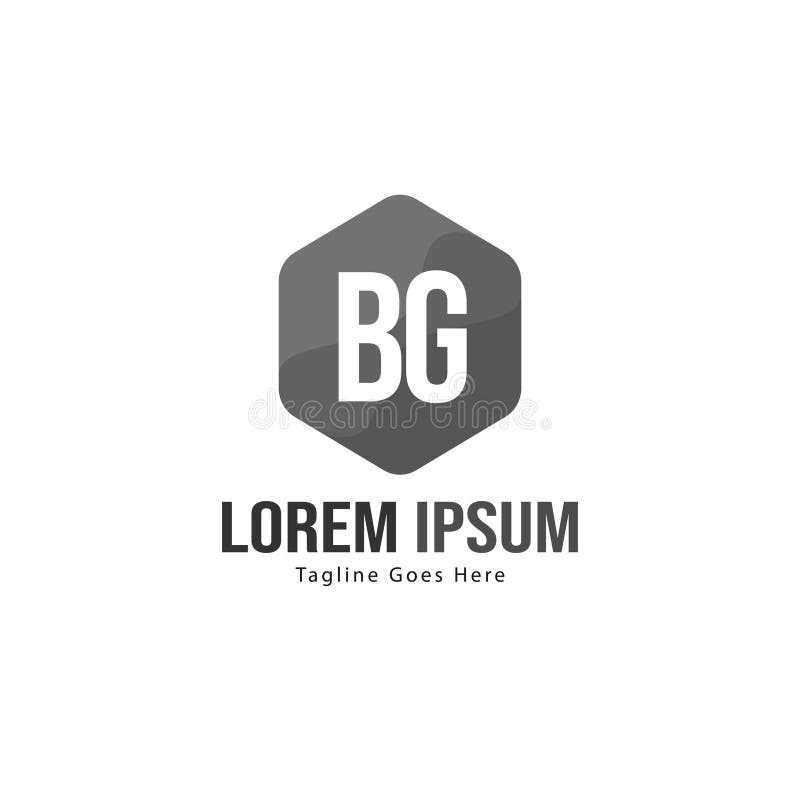 BG Letter Logo Design. Creative Modern BG Letters Icon Illustration ...