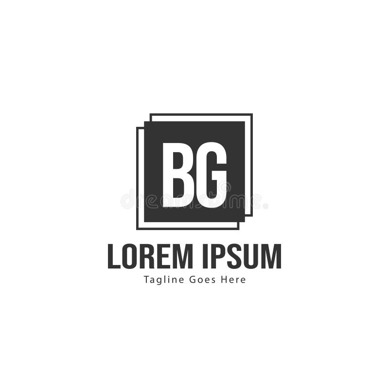 BG Letter Logo Design. Creative Modern BG Letters Icon Illustration ...