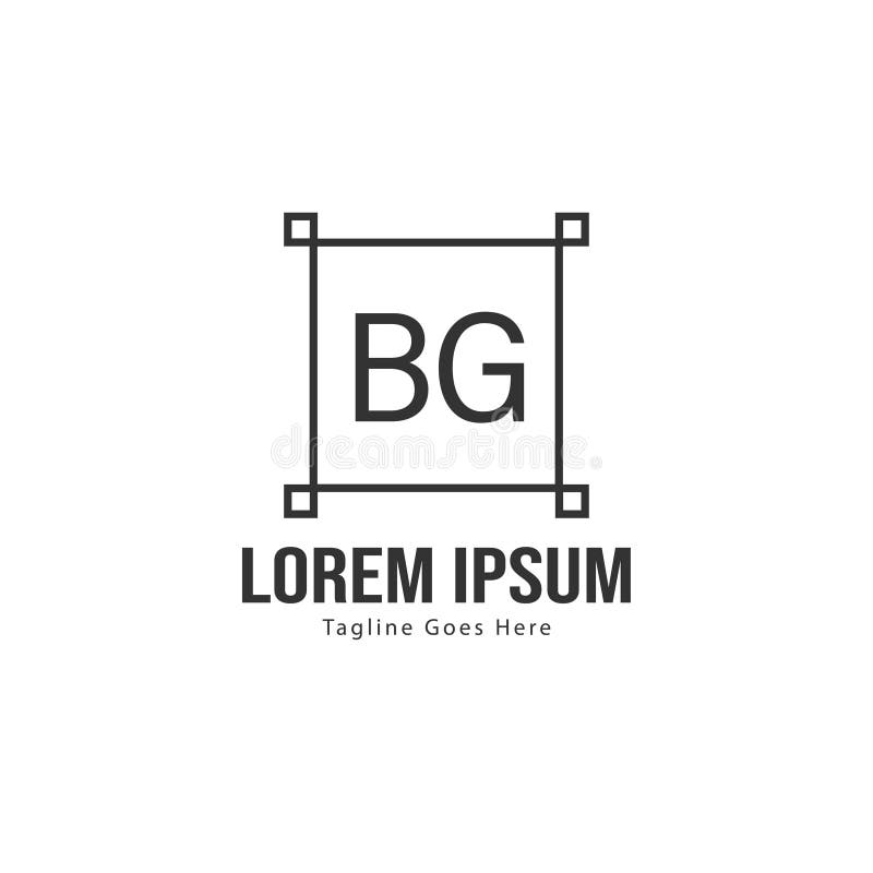 BG Letter Logo Design. Creative Modern BG Letters Icon Illustration ...