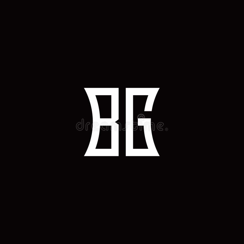 BG Monogram Logo Letter with Curved Side Style Stock Vector ... BG Monogram Logo Letter with Curved Side Style Stock Vector ...