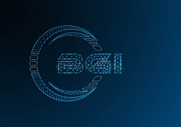 BGI Low Poly Letter Logo Vector Design. BGI Stock Illustration ...