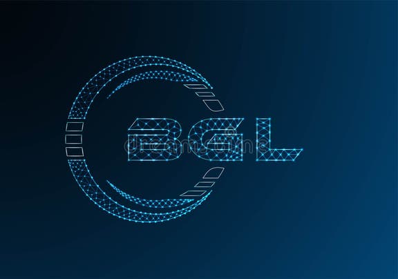 BGL Low Poly Letter Logo Vector Design. BGL Stock Illustration ...