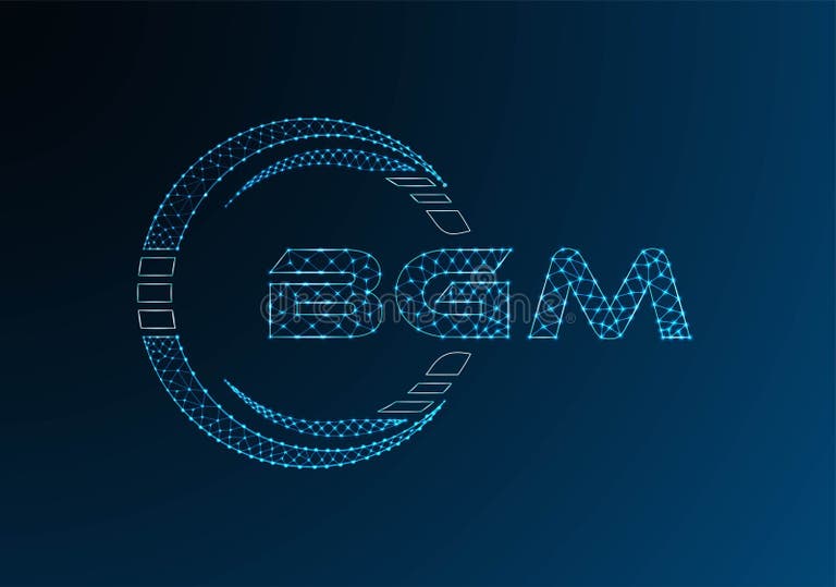 BGM Low Poly Letter Logo Vector Design. BGM Stock Illustration ...