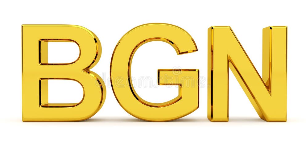 BGN Bulgarian Lev Currency Code Stock Illustration - Illustration of ...