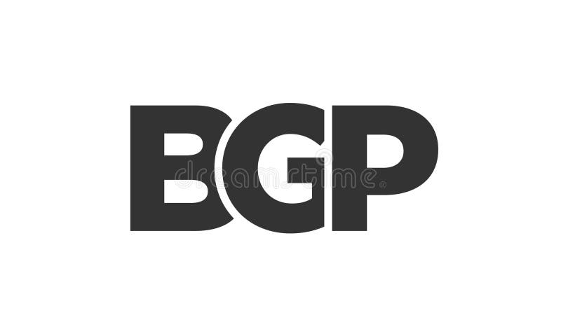 BGP Logo Design Template with Strong and Modern Bold Text. Initial ...