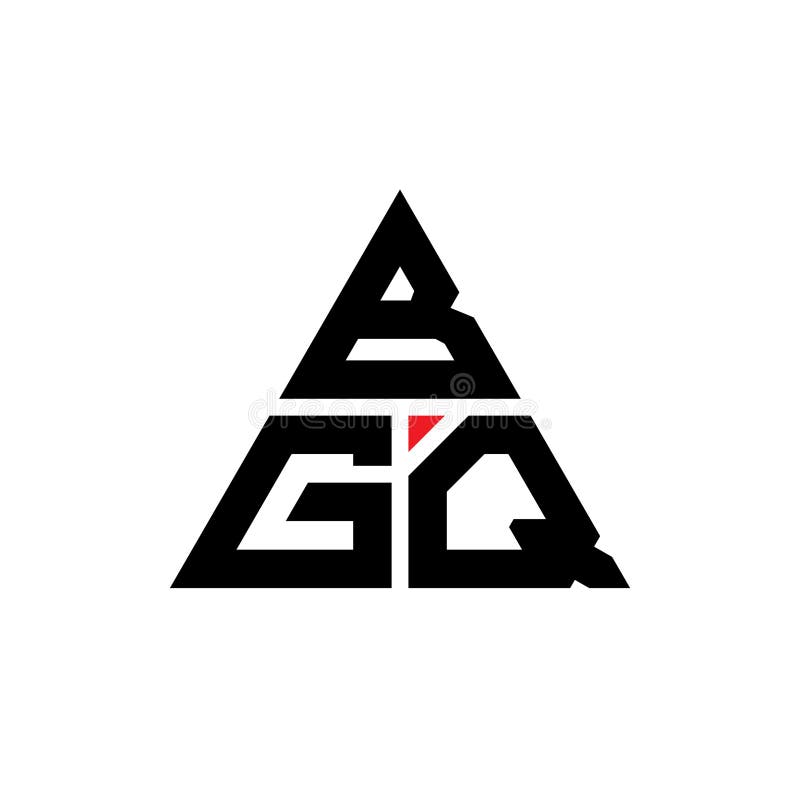 BGQ Triangle Letter Logo Design with Triangle Shape. BGQ Triangle Logo ...