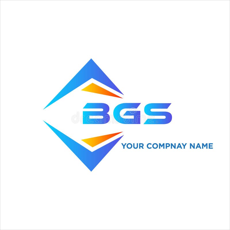 BGS Abstract Technology Logo Design on White Background. BGS Creative ...