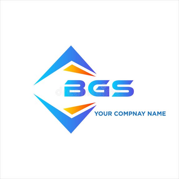 BGS Abstract Technology Logo Design on White Background. BGS Creative ...
