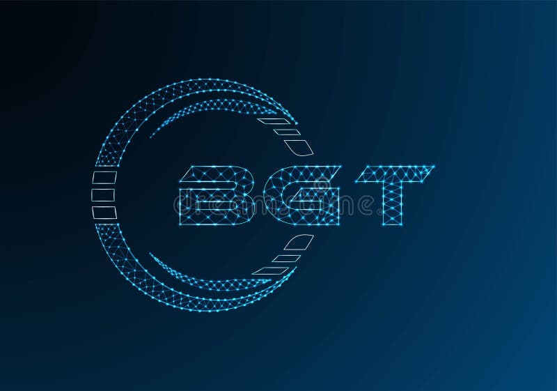 BGT Low Poly Letter Logo Vector Design. BGT Stock Illustration ...