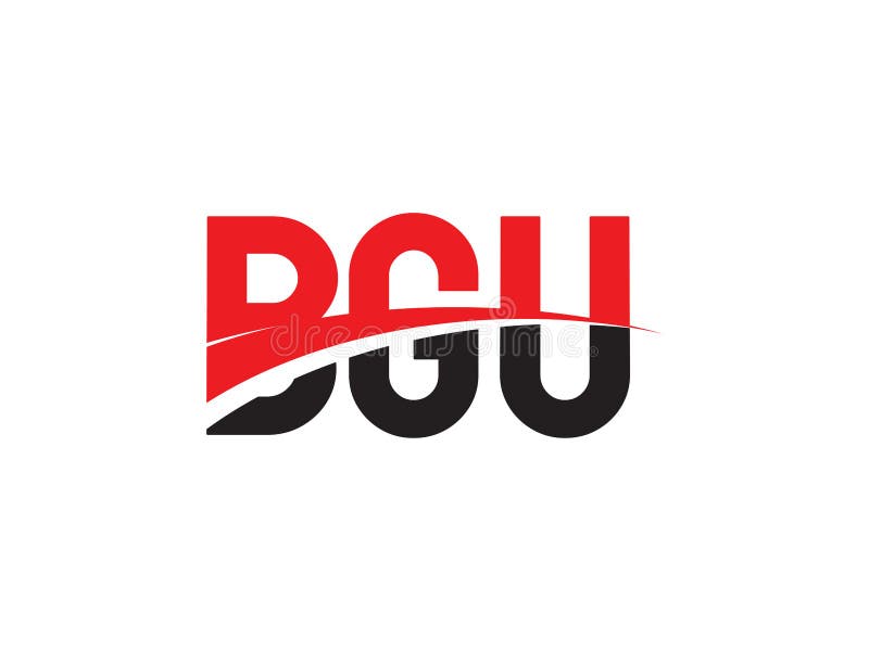BGU Letter Initial Logo Design Vector Illustration Stock Vector ...