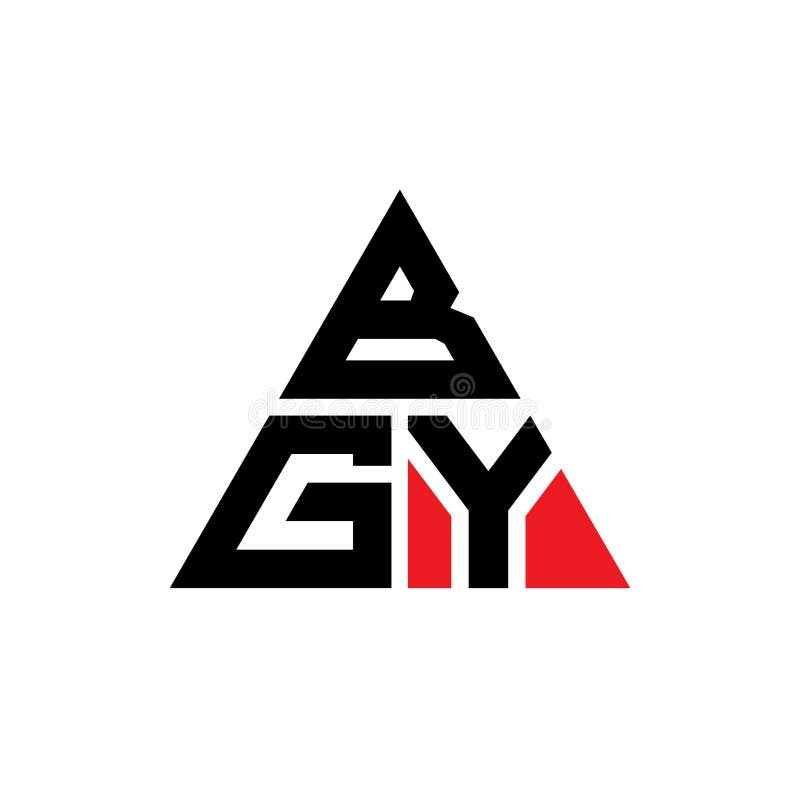 BGY Triangle Letter Logo Design with Triangle Shape. BGY Triangle Logo ...